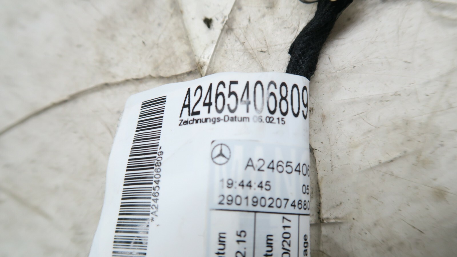 2015-2020 Mercedes GLA250 X156 OEM Left Rear Door Panel Wire Wiring ...