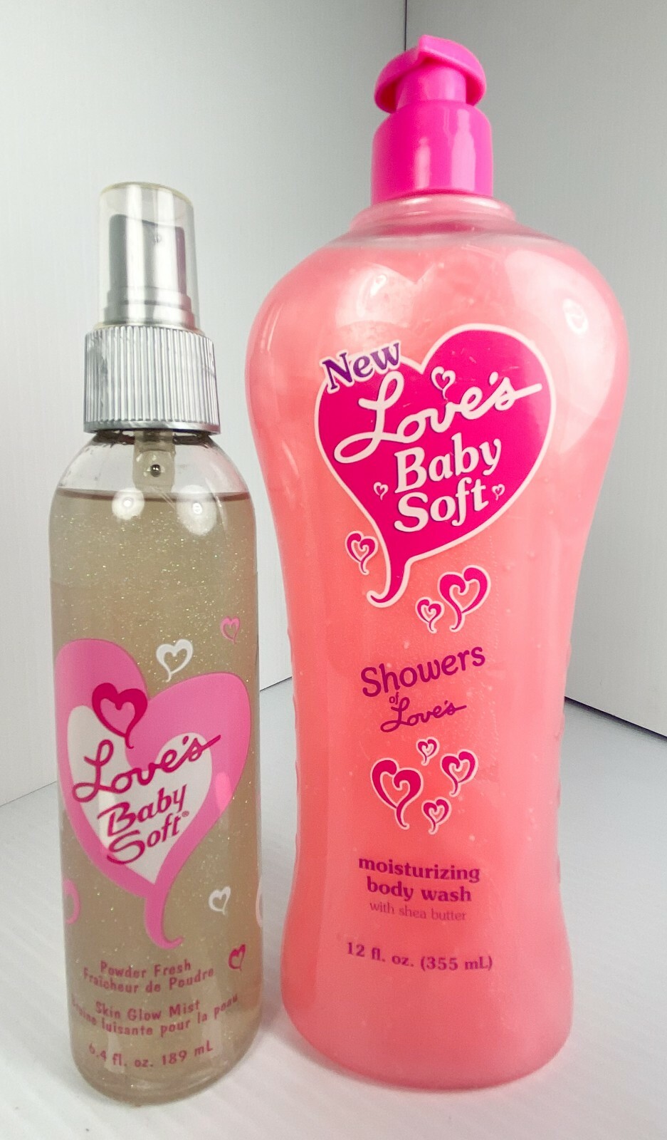 LOVE'S BABY SOFT Moisturizing Body Wash & Skin Glow Mist VINTAGE RARE ...
