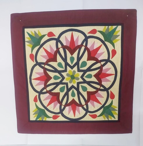 Vintage Khayamiya Egyptian Wall Hanging Hand Sewn Applique Textile Art ...