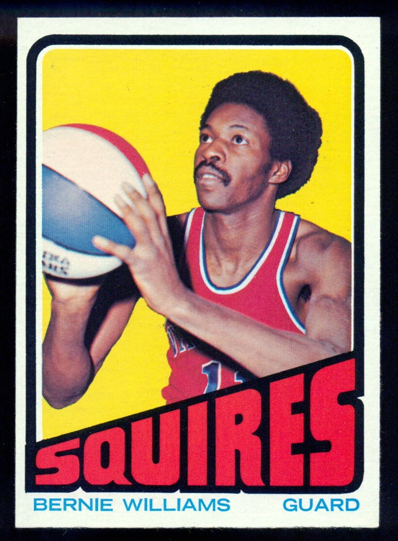 1972-73 TOPPS BASKETBALL #186 Bernie Williams NM-MINT Virginia Squires ...