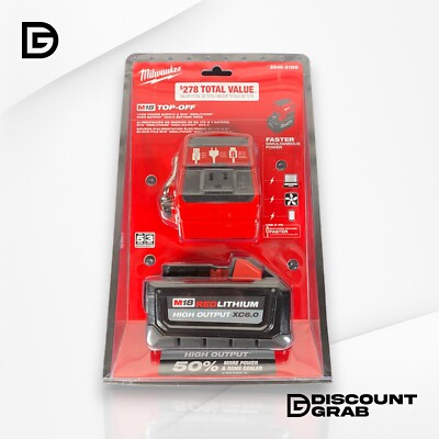Milwaukee Top-Off 175W Power Supply & M18 REDLITHIUM XC6.0 Battery 2846 ...