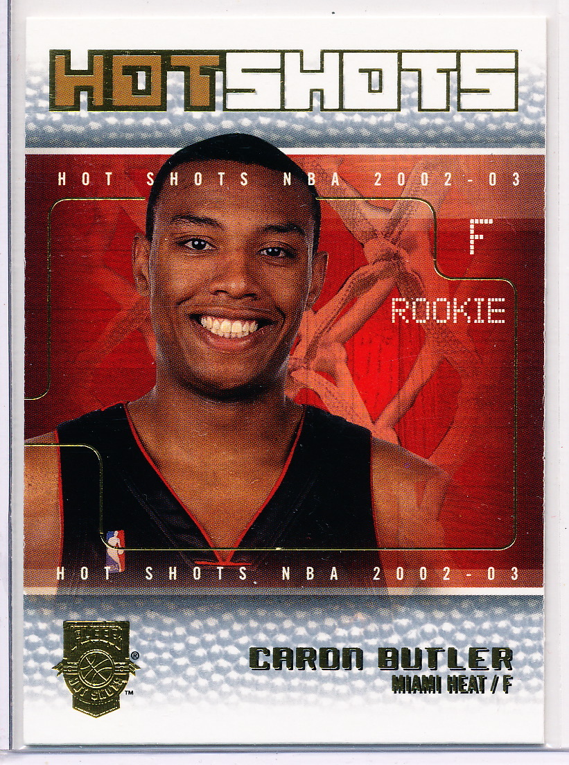 2002-03 FLEER HOT SHOTS ROOKIE #3 OF 12 HS CARON BUTLER RC - HEAT ...