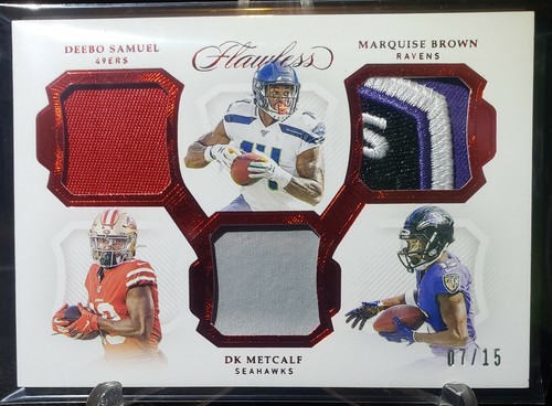 2019 Panini Flawless - Triple Patches DK Metcalf, Deebo Samuel ...