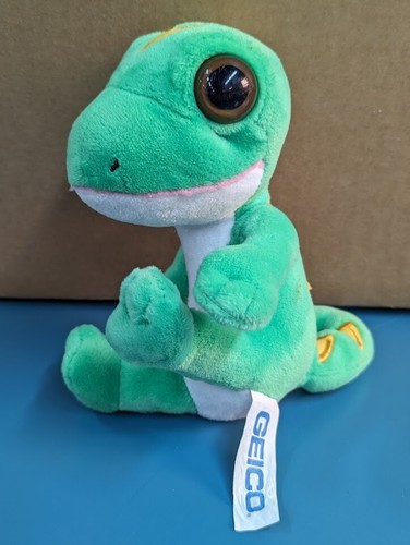 Geico GECKO 5" Plush Green Advertising Lizard Mascot Stuffed Animal Toy ...