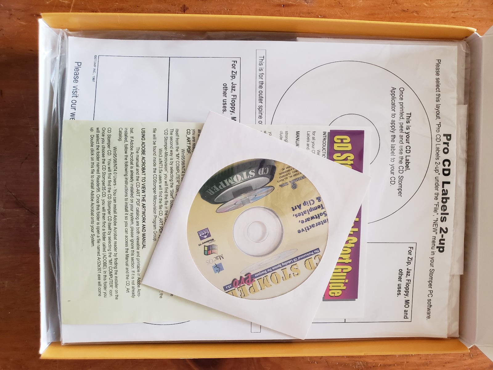 CD Stomper Pro CD Labeling System Kit Software Labels w bonus 150 ...