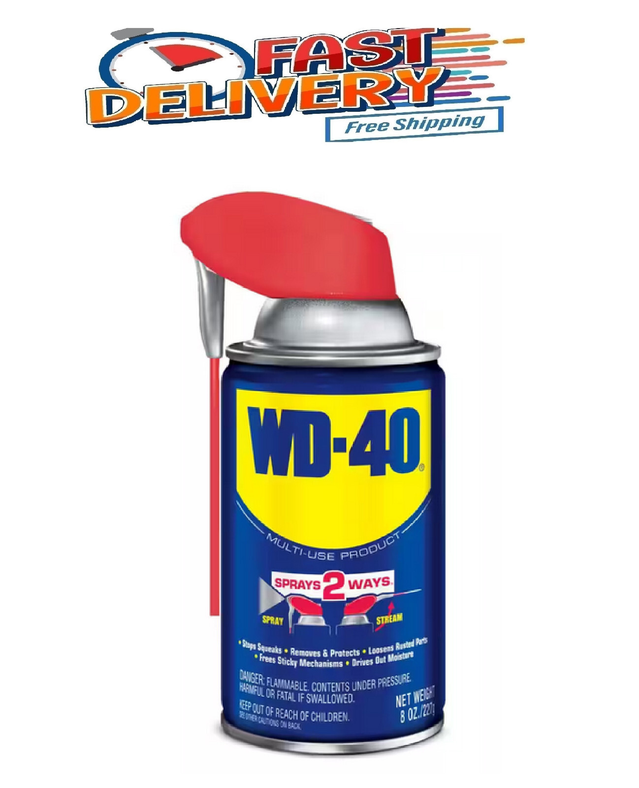 WD-40 8 oz.Original WD-40 Formula,Multi-Purpose Lubricant Spray with ...