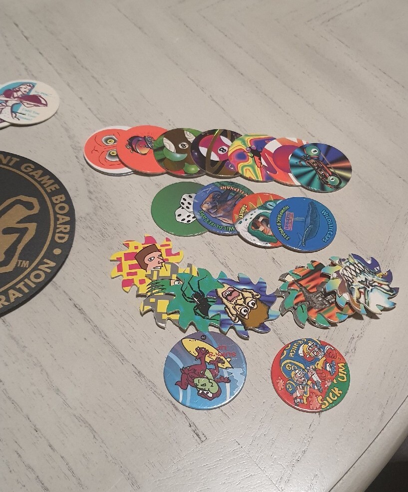 1994 Tournament Pogs & Slammers Lot (Approximately 100) Slightly Over ...