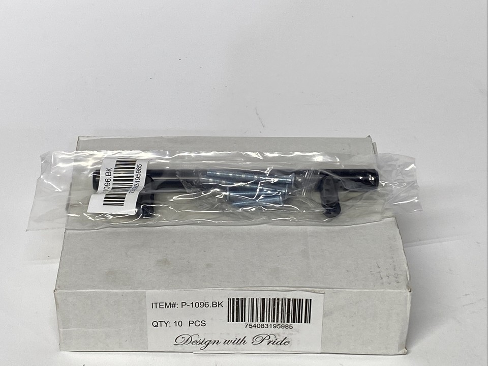Pack Of 10, Pride Bar Cabinet Pulls 96mm Matte Black 3-3/4" CTC x 6" P ...