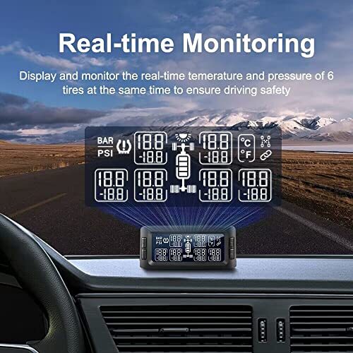 3.2inch Rv Tire Pressure Monitoring System With Repeater & 6 Sensors ...