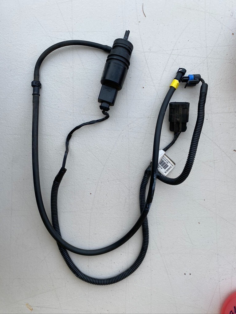 Cadillac Front Windshield Washer Fluid Pump GM 13593730 and Wiring ...