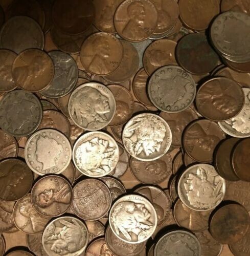 OLD U.S.Coin Lots Coin Hoard, 90% Silver - Rare US Coins! |Estat Coin ...