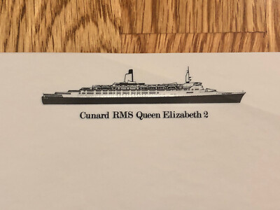 Queen Elizabeth 2 Stationery / QE2 / Cunard / 11 Pieces | eBay