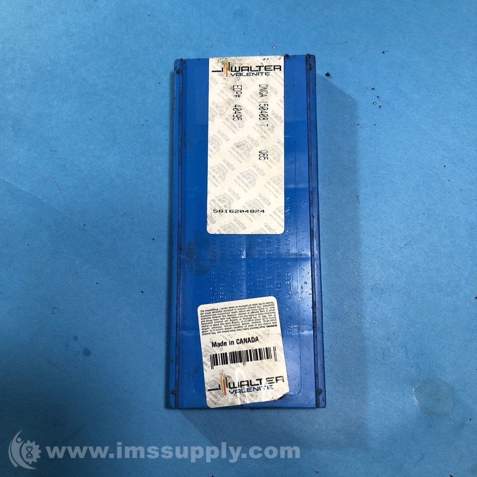 Walter 40495 Box of 10 Carbide Inserts, DNGA 150408 T Q65, DNGA 4 0931 ...