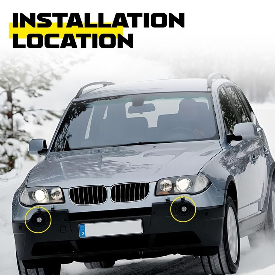 Pair Front Bumper Fog Light Lamp Cover Trim Grill Fit For BMW X3 E83 ...
