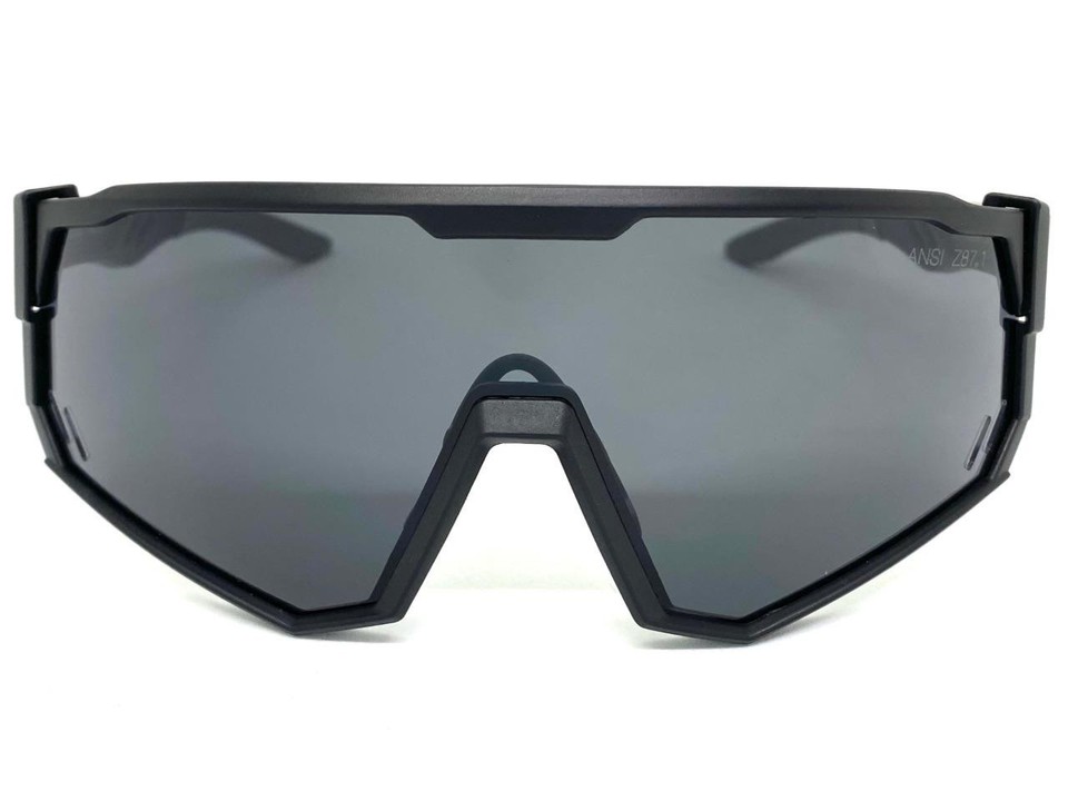 Sporty Biker Wrap Around Shield ANSI Z87.1 Safety SUN GLASSES ...