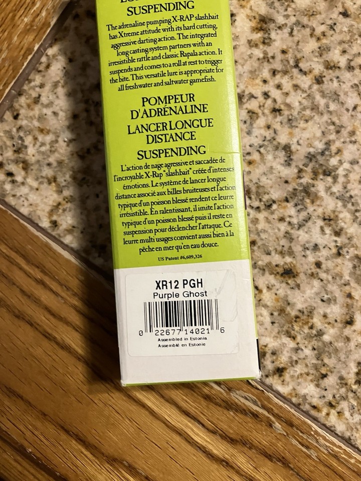 New Rapala 4 3/4" X-Rap XR-12 Xtreme Action Purple Ghost Color | eBay