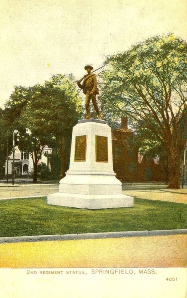Springfield,MA. The 2nd Regiment Statue 1913 | eBay