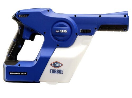 Clorox Turbo Pro Electrostatic Disinfectant Sprayer Cordless Hand Held ...