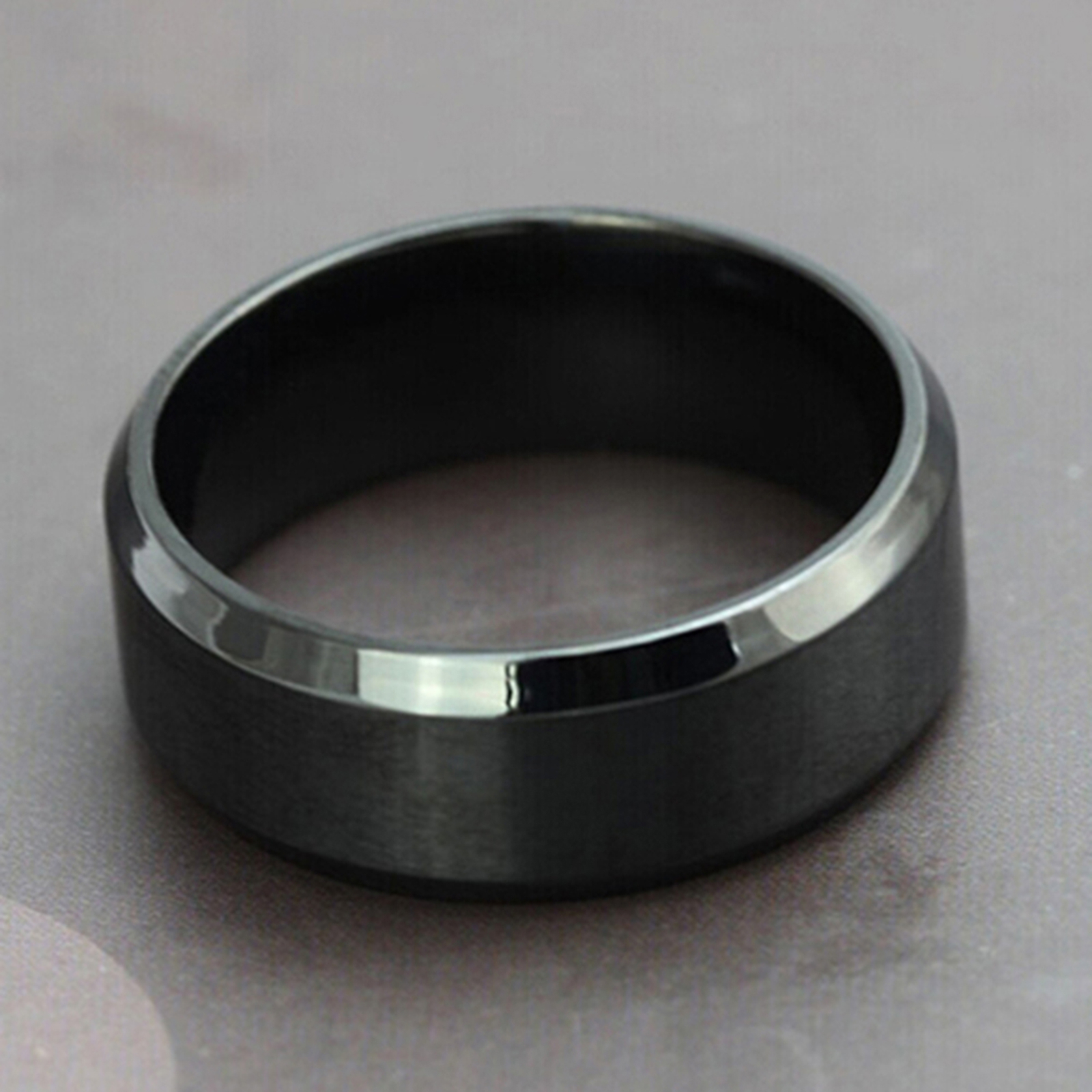 Finger Ring Fine Workmanship Easy to Match Couple Titanium Steel Finger ...