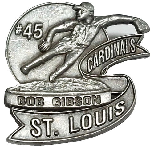 MLB St. Louis Cardinals Bob Gibson Statue Unveiling April 18 1998 Lapel ...