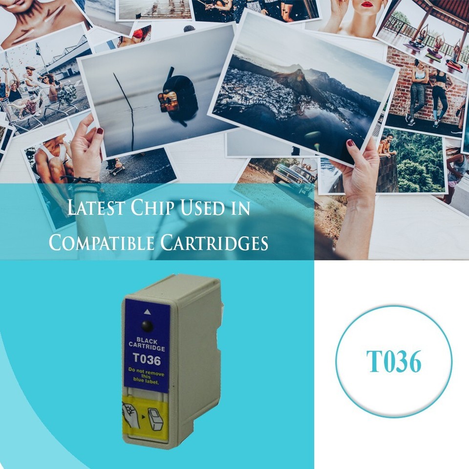 2 Black Ink Cartridge For Use in Epson Stylus C42 C42SX C42UX C42s C44 ...