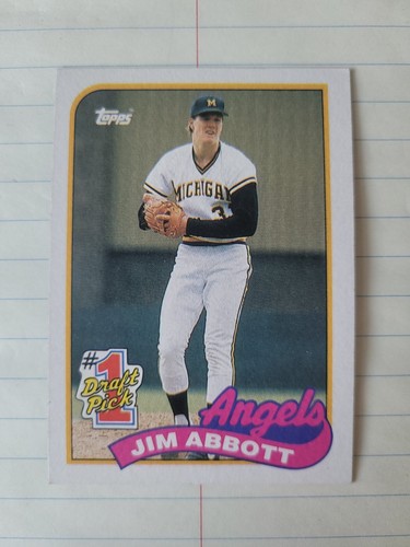 1989 Topps Jim Abbott RC Rookie Baseball Card #573 | eBay