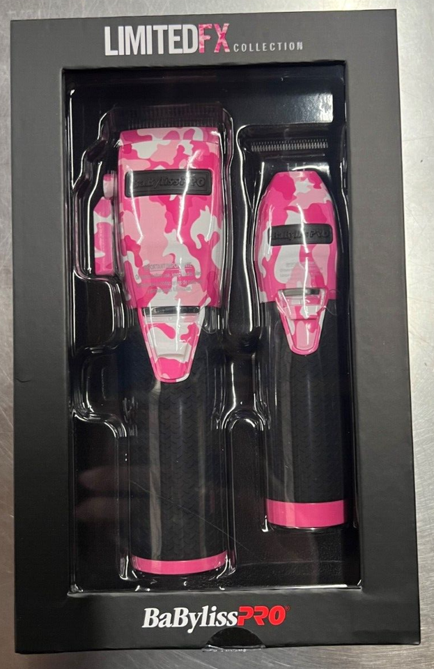 Babyliss Pro Limited FX+ Pink Camo Clipper and Outlining Trimmer ...