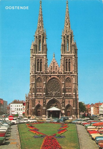 Postcard Belgium Ostend Church of Saint Peter and Saint Paul Roman ...