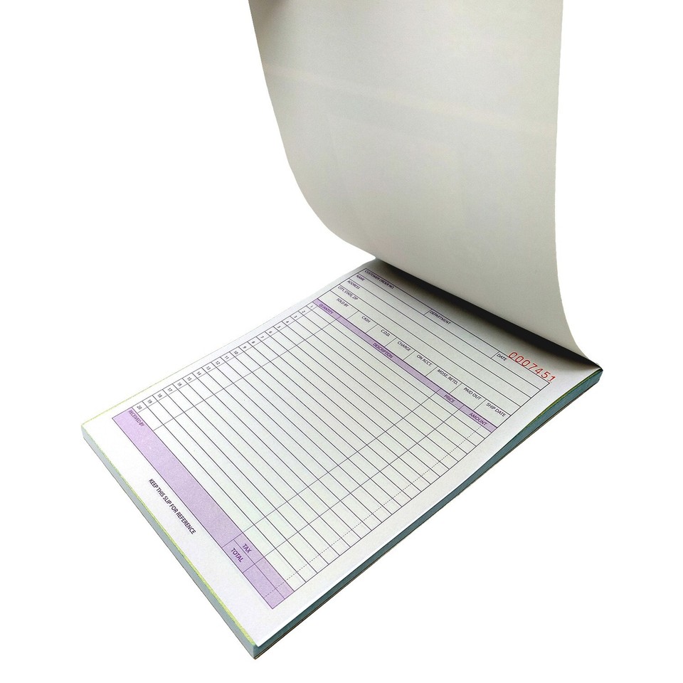5PK Carbonless Sales Order Receipt Record Book 2 Part 50 Sets Duplicate ...