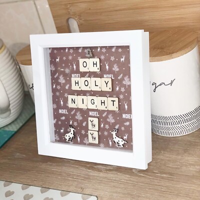 Handmade Christmas Box Frame (oh Holy Night) | eBay UK