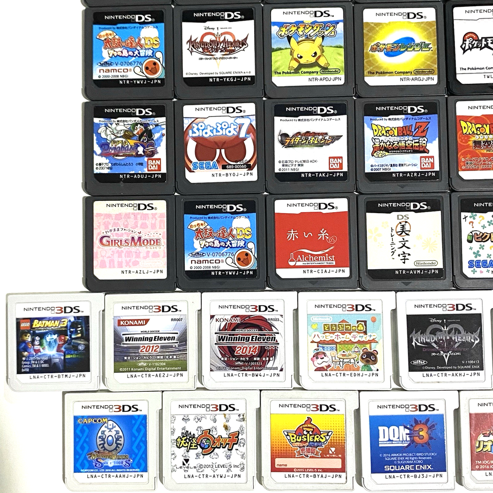 Nintendo DS Game Lot Set Bulk 100 Tested Collection Pokemon Mario ...