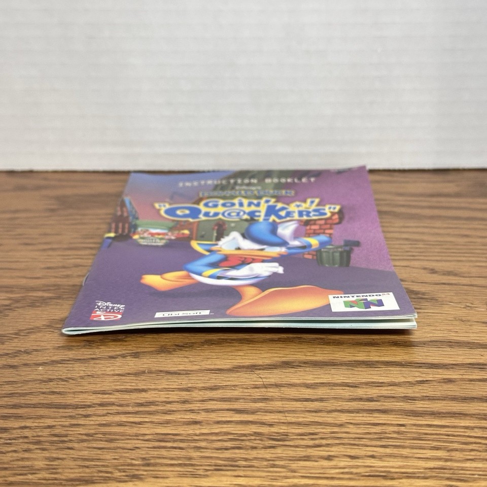 Disney's Donald Duck Goin' Quackers Nintendo 64 N64 Manual Only | eBay