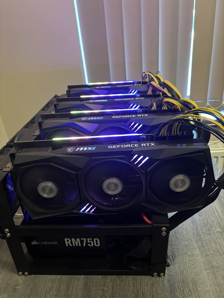 GPU Mining Rig 4x Geforce RTX 3080 -1000w | eBay