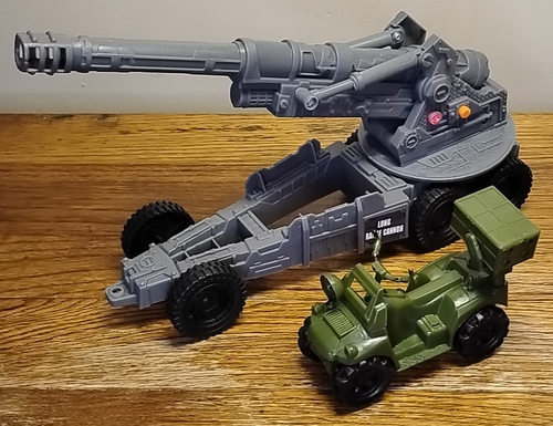 2 Military Toys Howitzer Long Range Cannon Sounds Light & Quad with ...