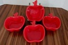 4 AVON Apple Dish 1 Cup Red 4 1/2" Baking Crocks Ramekins | eBay