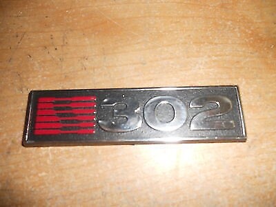 SALEEN 302 CHROME RED FENDER HOOD SCOOP EMBLEMS PAIR | eBay