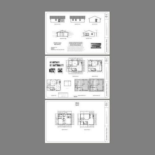 30x24 House -- 1 Bedroom 1 Bath -- 720 sq ft -- PDF Floor Plan -- Model 2 | eBay