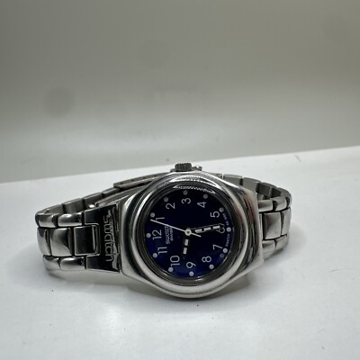 SWATCH IRONY LADIES VINTAGE WATCH AG 1998 LUMINOUS HANDS AND HOUR MARKS ...