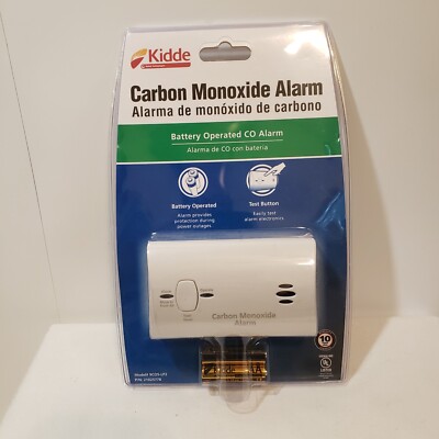 Kidde Carbon Monoxide Alarm Battery Operated CO Detector Monitor 9C05 ...