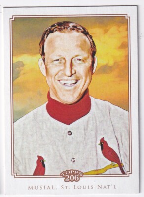 Stan Musial 2010 Topps 206 ML Baseball Card # 26 White Boarder AUC | eBay