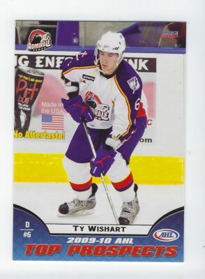 2009-10 AHL Top Prospects #29 Ty Wishart | eBay