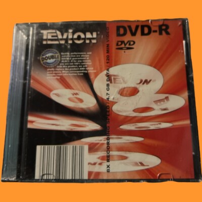 NEW SEALED 10 Discs Tevion DVD+R w/Thin Jewel Cases - DVD 4.7GB Data 8x ...