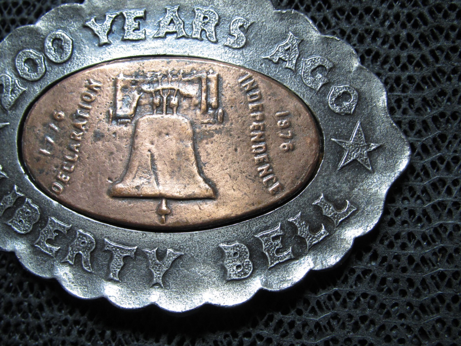 200 YEARS AGO LIBERTY BELL BELT BUCKLE! VINTAGE! RARE… - Gem