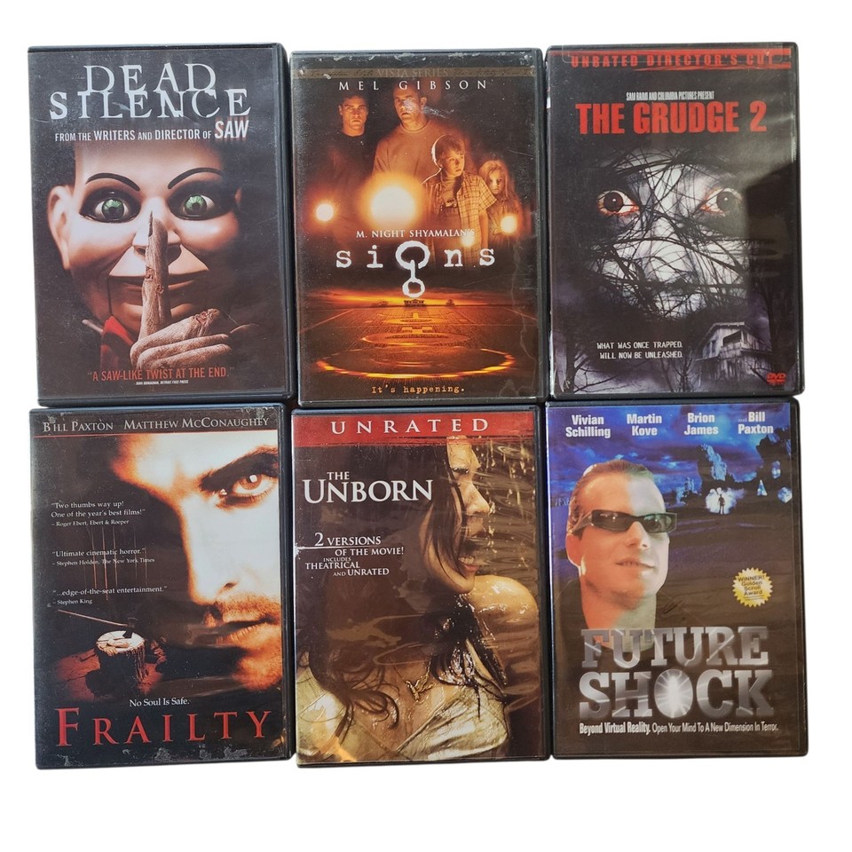 Lot of 20 Assorted Horror Slasher Movies DVDs Classics Unrated R ...