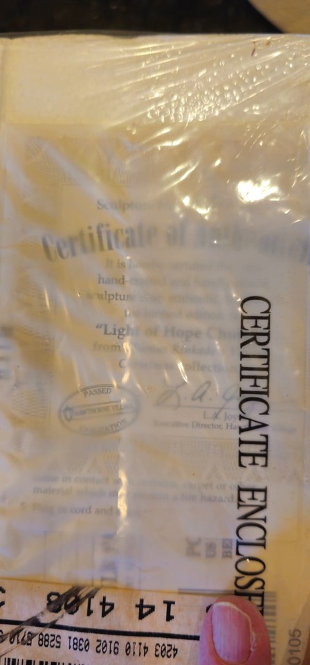 Thomas Kinkade Hawthorne Village Christmas Collection Light of Hope ...