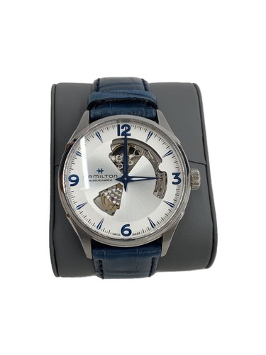 Hamilton Jazzmaster Viewmatic Open Heart H327050 White Blue | eBay