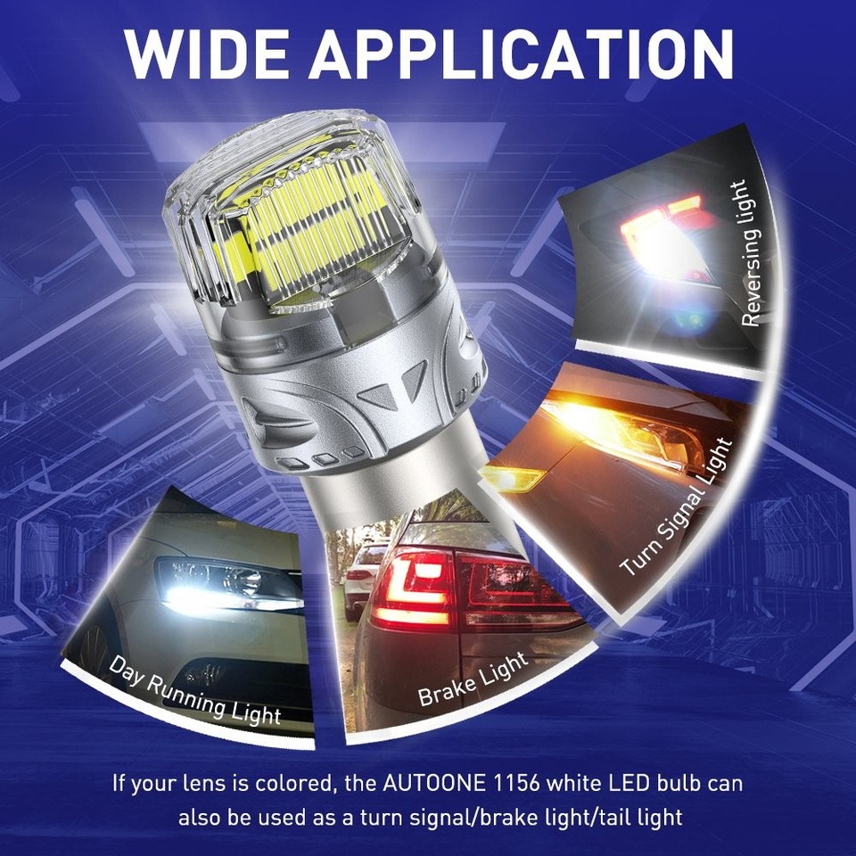 1156 7506 LED Reverse Canbus Backup Light Bulb Super White Error Free ...