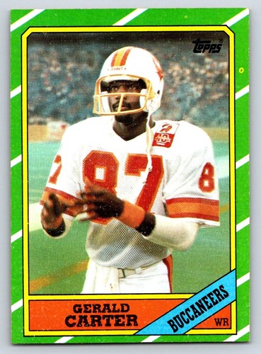1986 Topps 377 Gerald Carter Tampa Bay Buccaneers Football Card | eBay