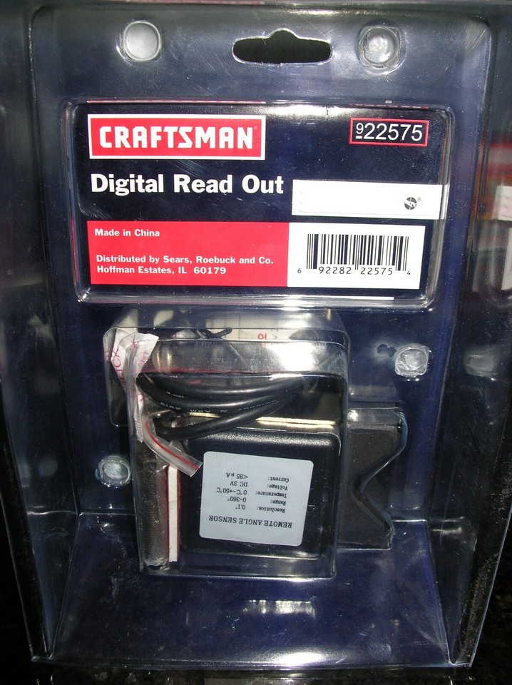 CRAFTSMAN Table Saw Digital Angle Read Out 922575 22104 22114 22124 ...