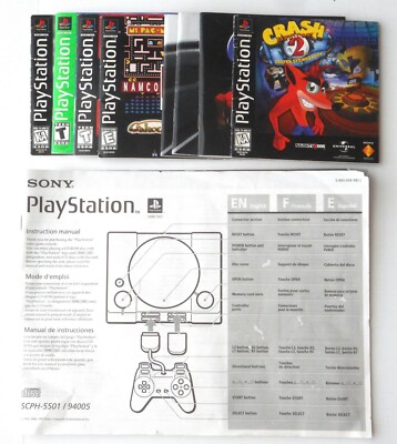 Original Playstation 1 PS1 Manuals Authentic Manual Only NO GAME ...